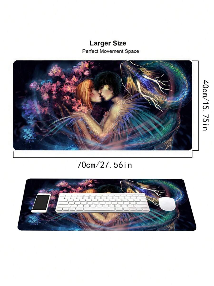 1pc Extra Large Mouse Pad For Office & Gaming, 3d Printed Mouse Pad For ...