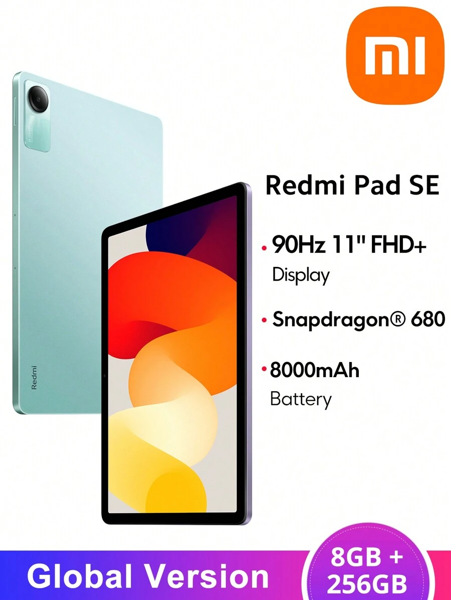 Xiaomi Redmi Pad SE 8GB 256GB Versão Global Tablet 90Hz 11" FHD+ ...