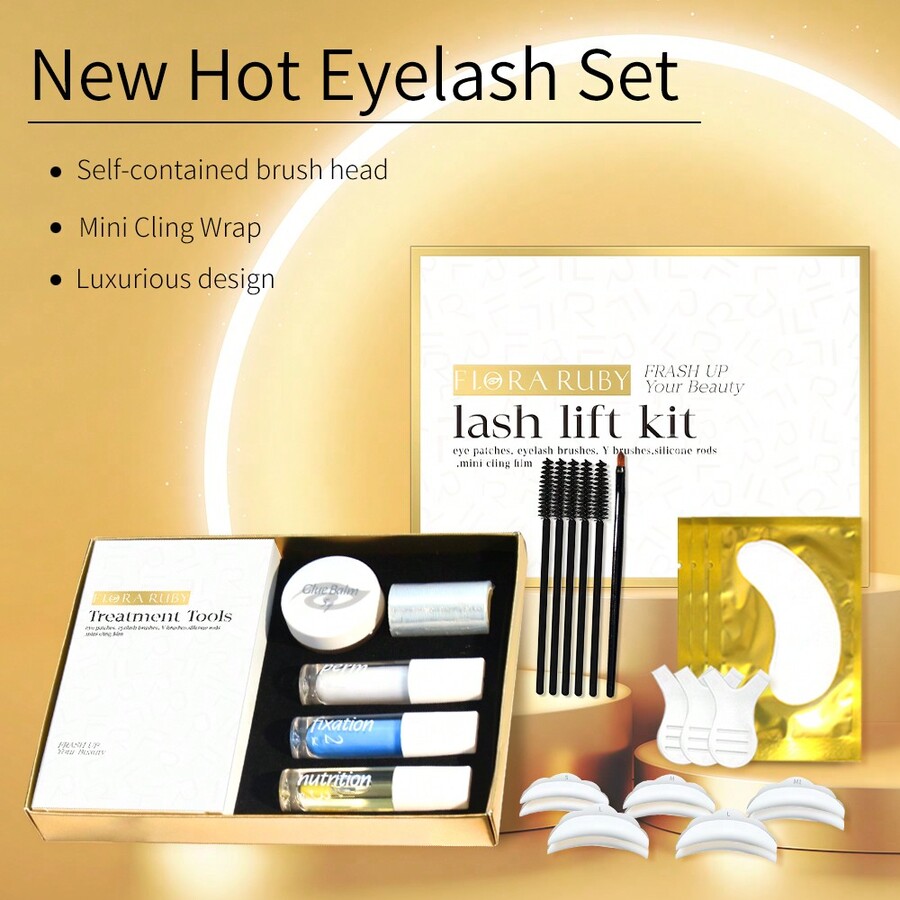 2024 Upgrade Lash Lift Kit, Professional Semi-Permanent Curling Mascara Set, Suitable For Salon ...