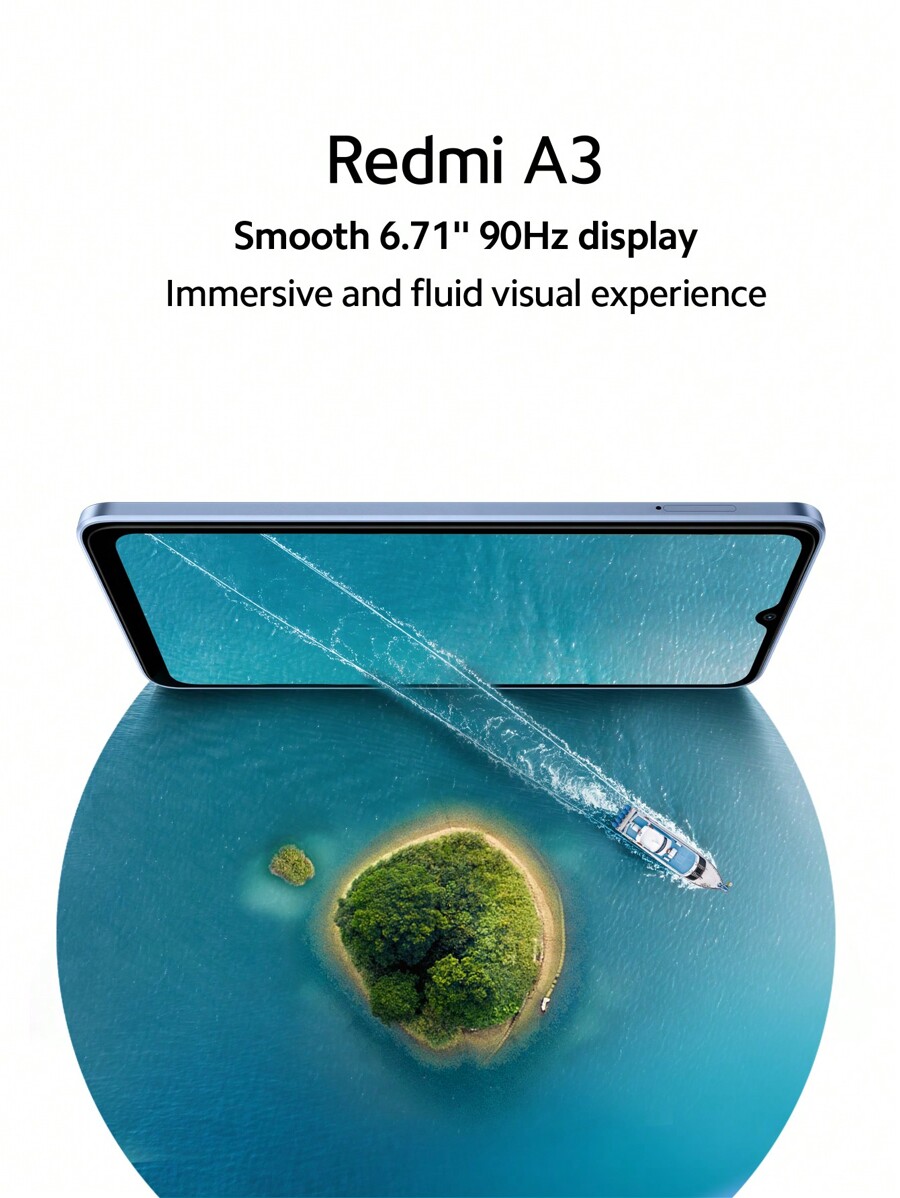 Xiaomi Mi Redmi A3 4GB+128GB Globale Version Smartphone mit MediaTek Helio G36 Prozessor, 90Hz 6 ...