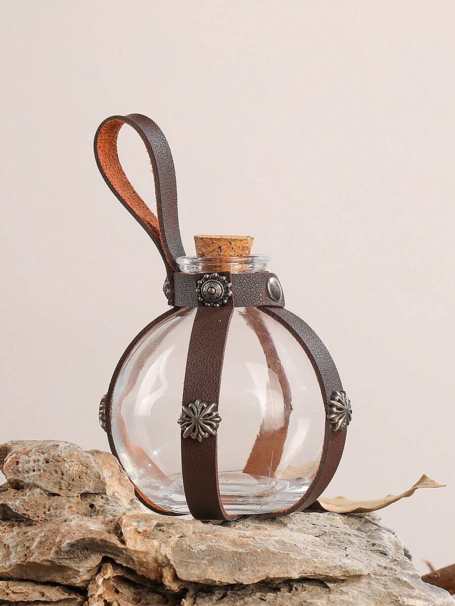 Dark Magic Potion Bottle - Brown Wizard Potions Glass Holder With Cork ...
