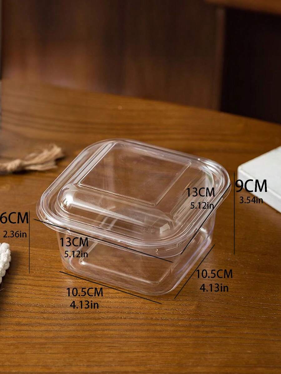 10pcs, Basque Cake Box, Dessert Transparent Packaging Box, Puffs ...