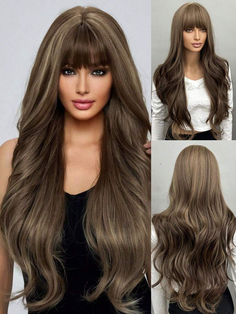 Pelucas De Mujer De 32 Pulgadas De Cabello Largo Y Multi-color Con ...