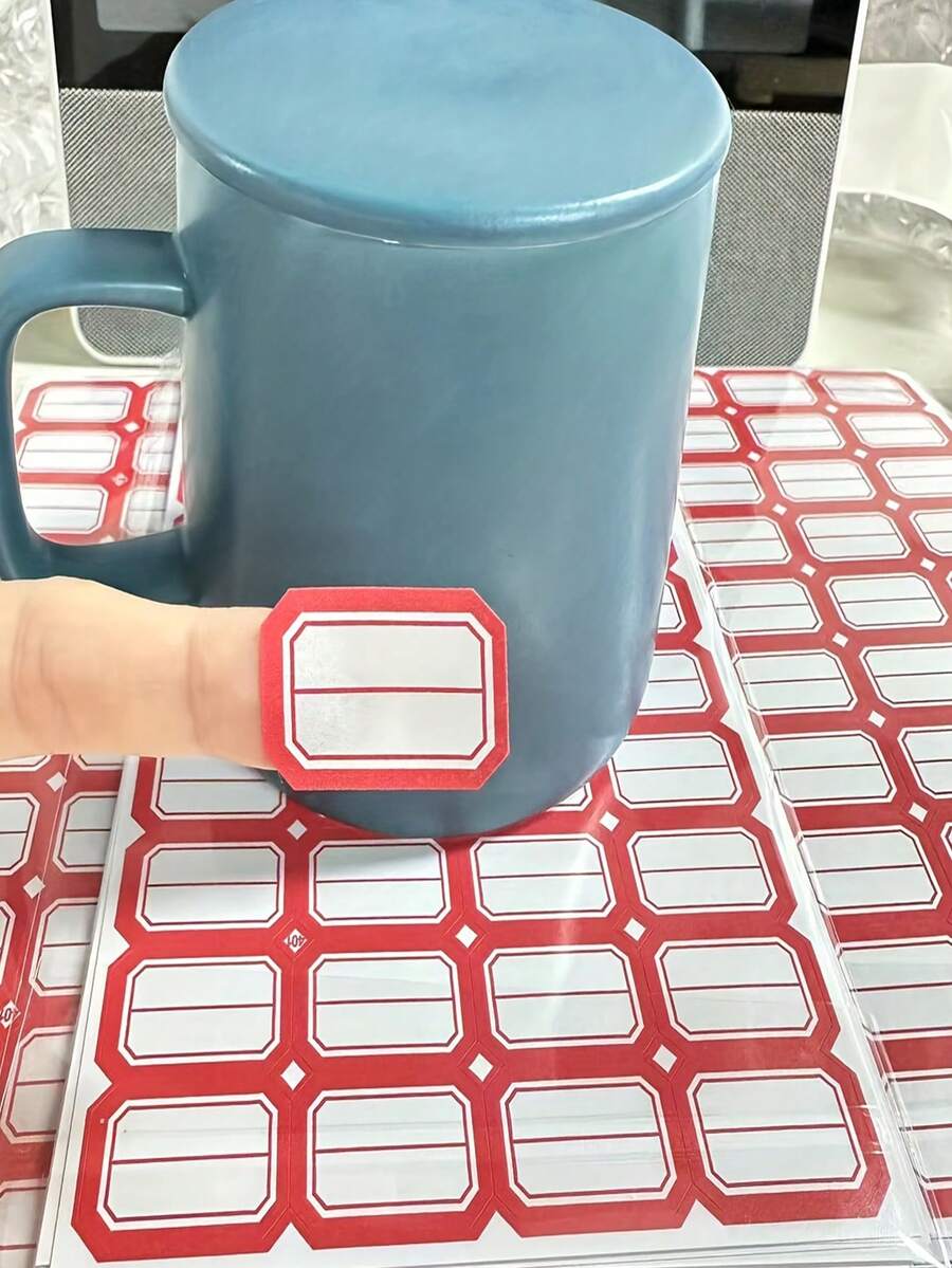 10 Sheets Self-Adhesive Label Sticker Self-Adhesive Label Paper Mouth ...