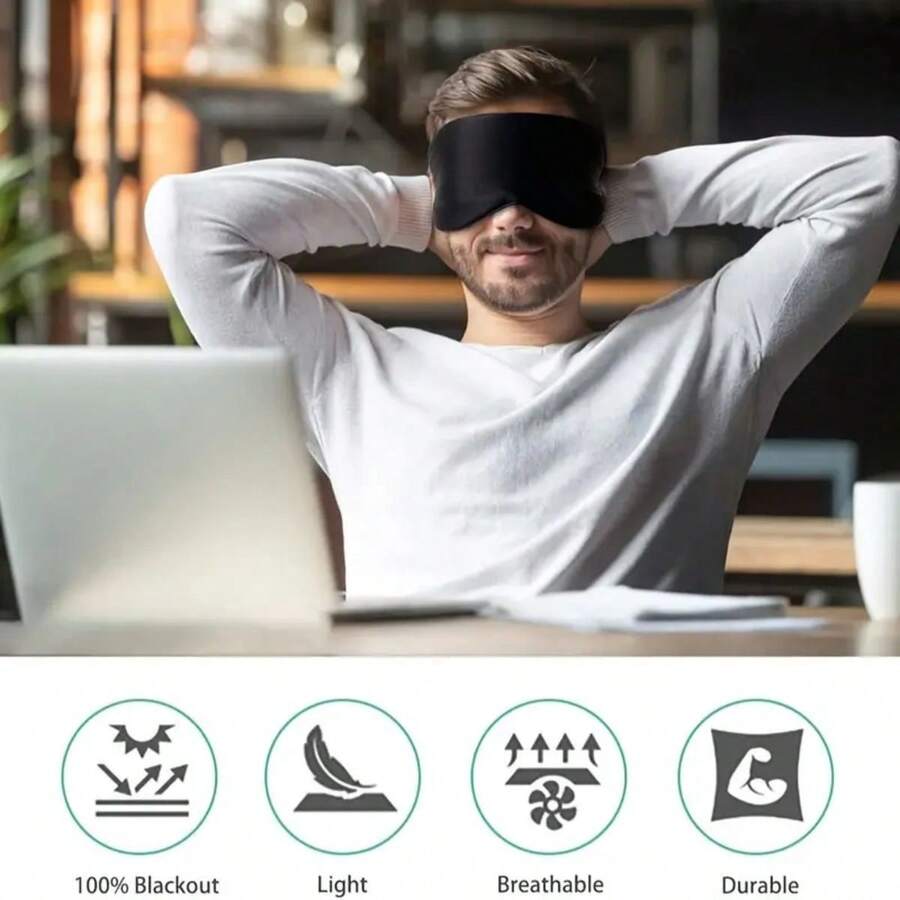 3d Sleeping Eye Mask Soft Padding Blockout Sleep Mask Slaapmasker ...