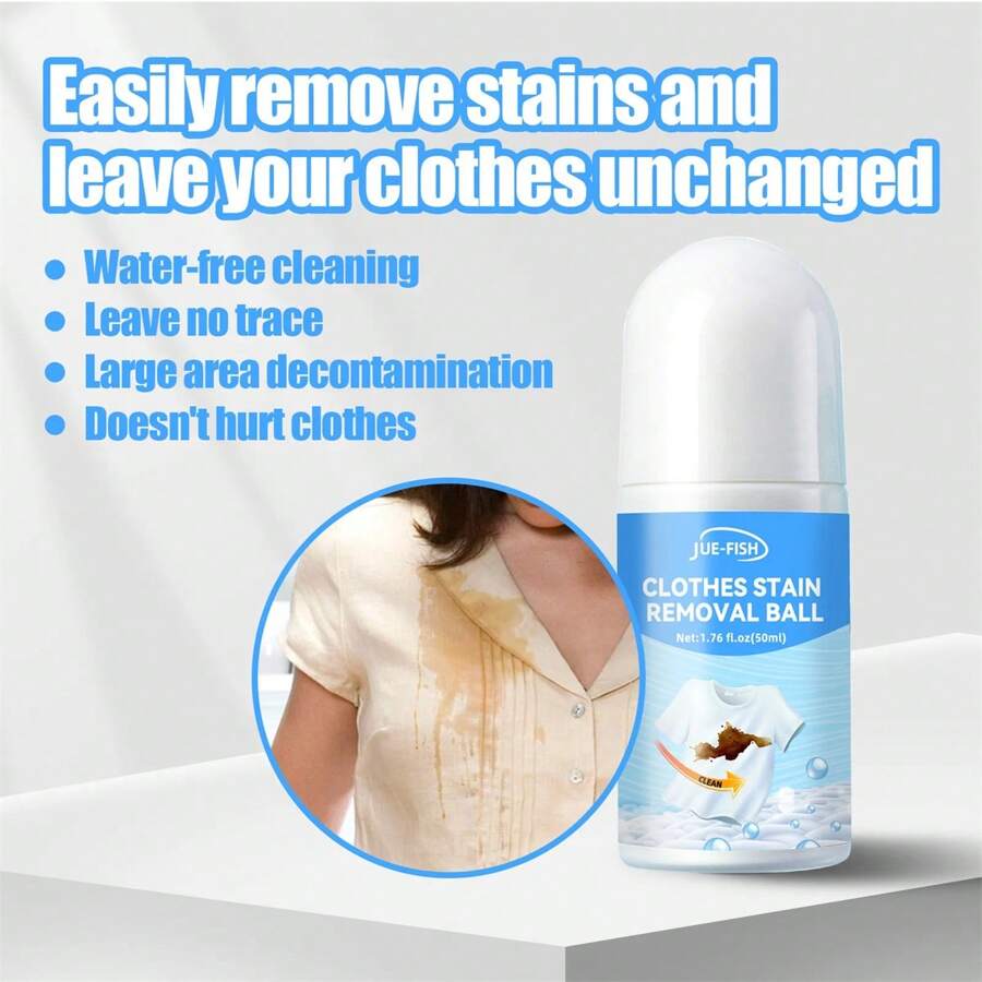 Portable Clothing Stain Remover Stain Removal Roller Magic Beads Active ...