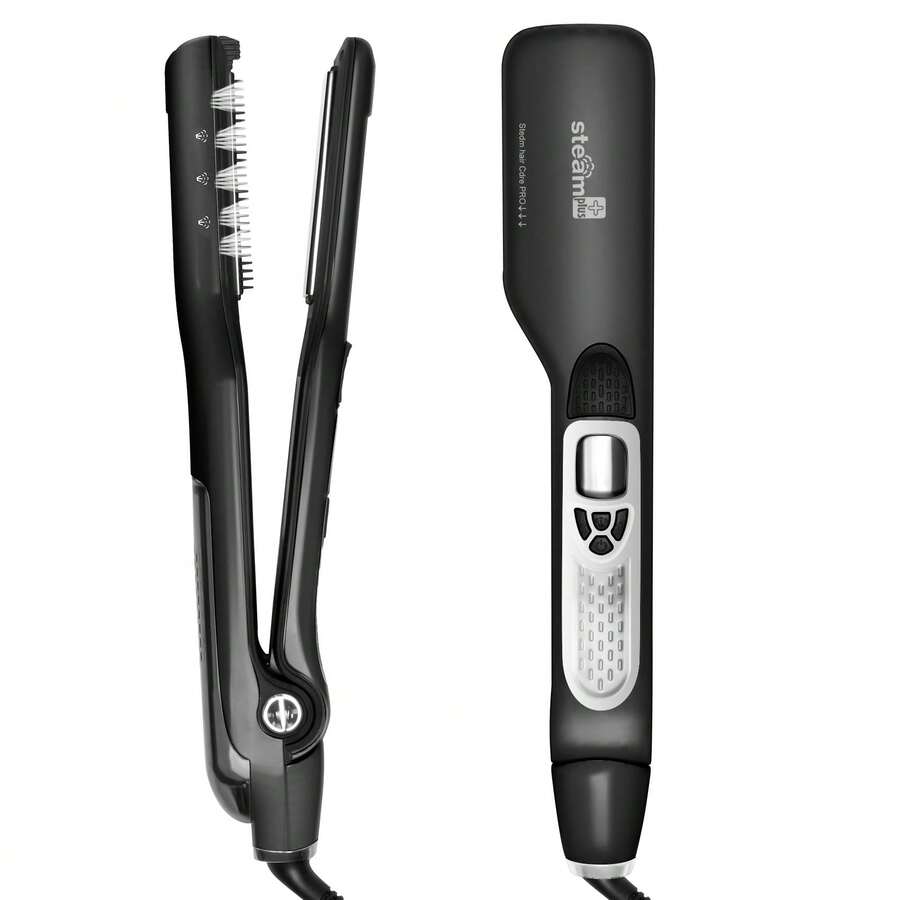 Steam Flat Iron Hair Straightener Professional Hair Straightening Irons For Smooth And Frizz ...