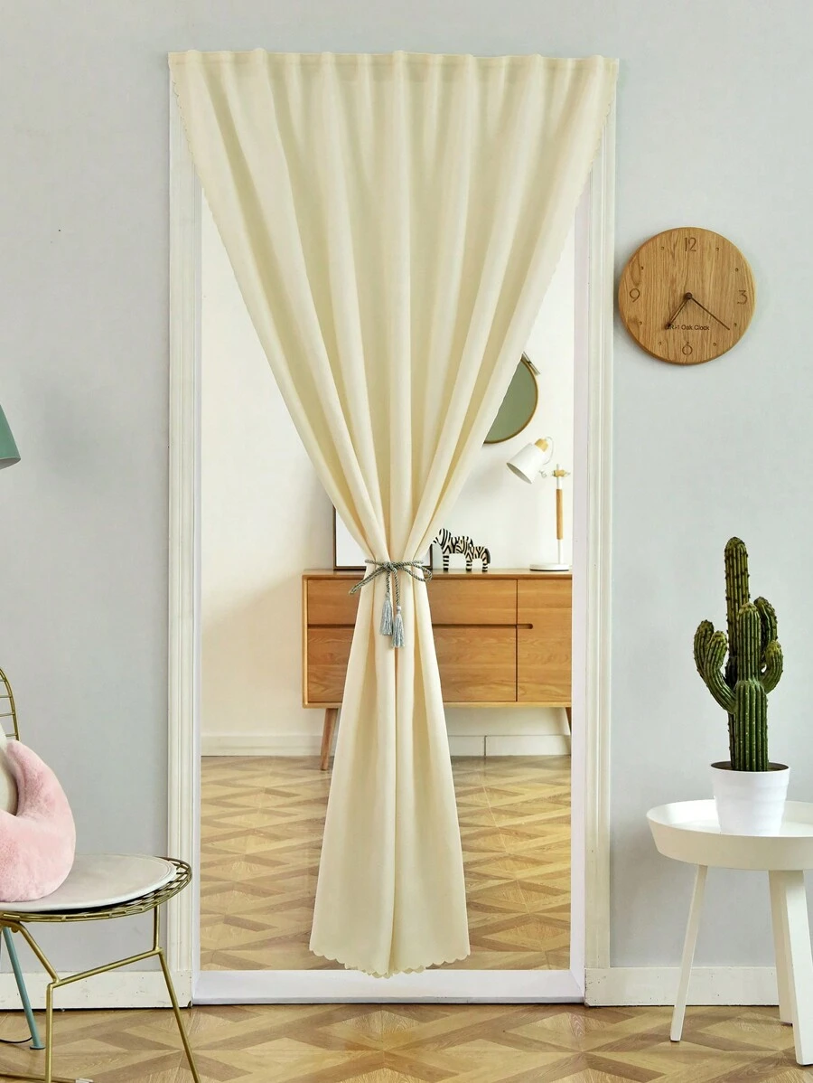 1pc, Paste Type Rodless Door Curtain Blackout Curtains ,For Hallway ...
