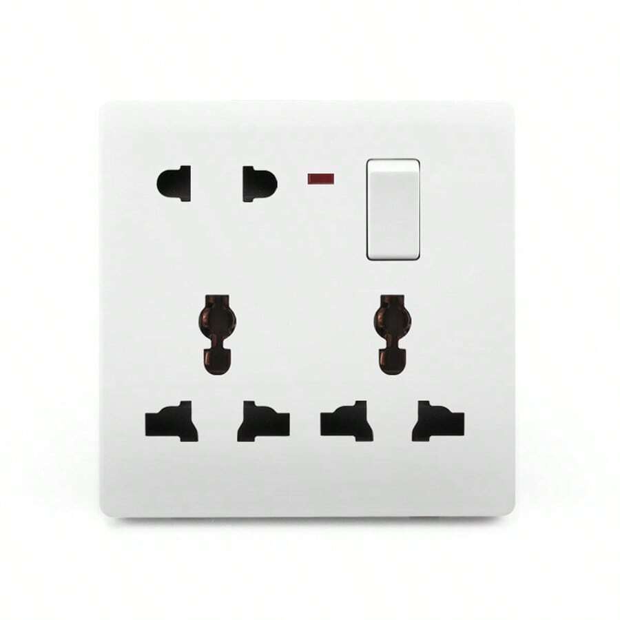 White Universal 8-Pin Socket, British Electric Kitchen 13A High Power 8 ...