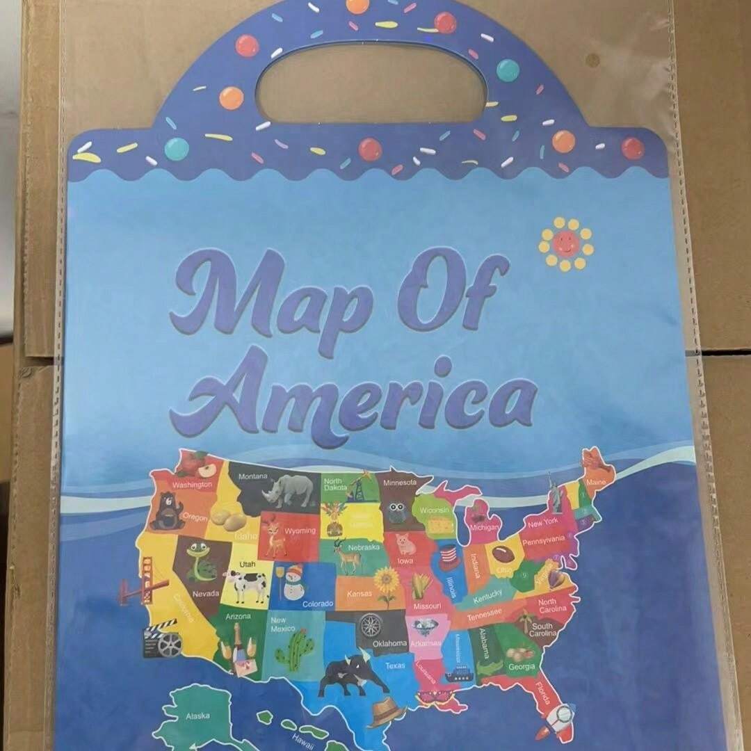 Reusable Cute Stickers, Sticker Pads Fluffy Sticker Play Set Travel Toy ...