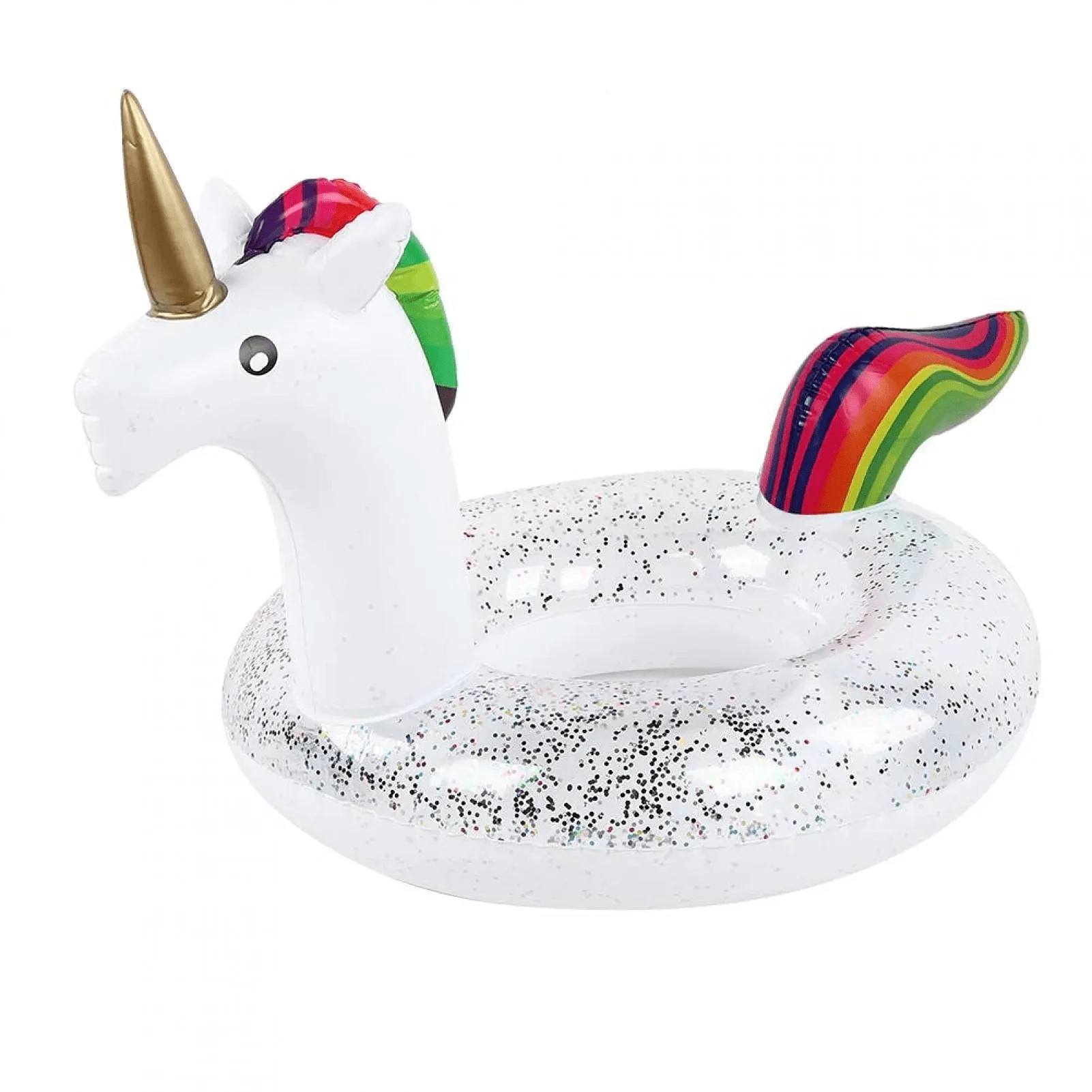 White Unicorn Inflatable Pool Giant Float Summer Swimming Pool Ring ...