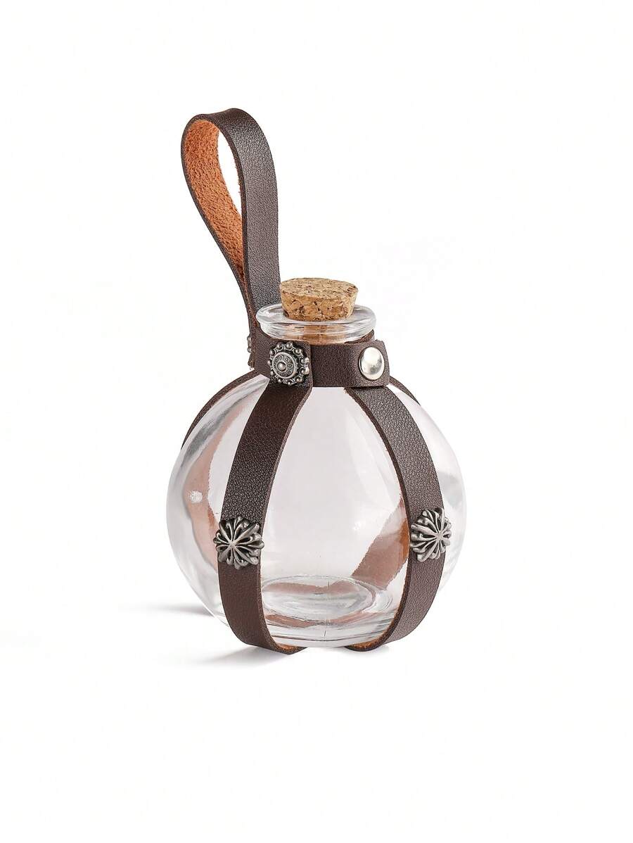 Dark Magic Potion Bottle - Brown Wizard Potions Glass Holder With Cork ...