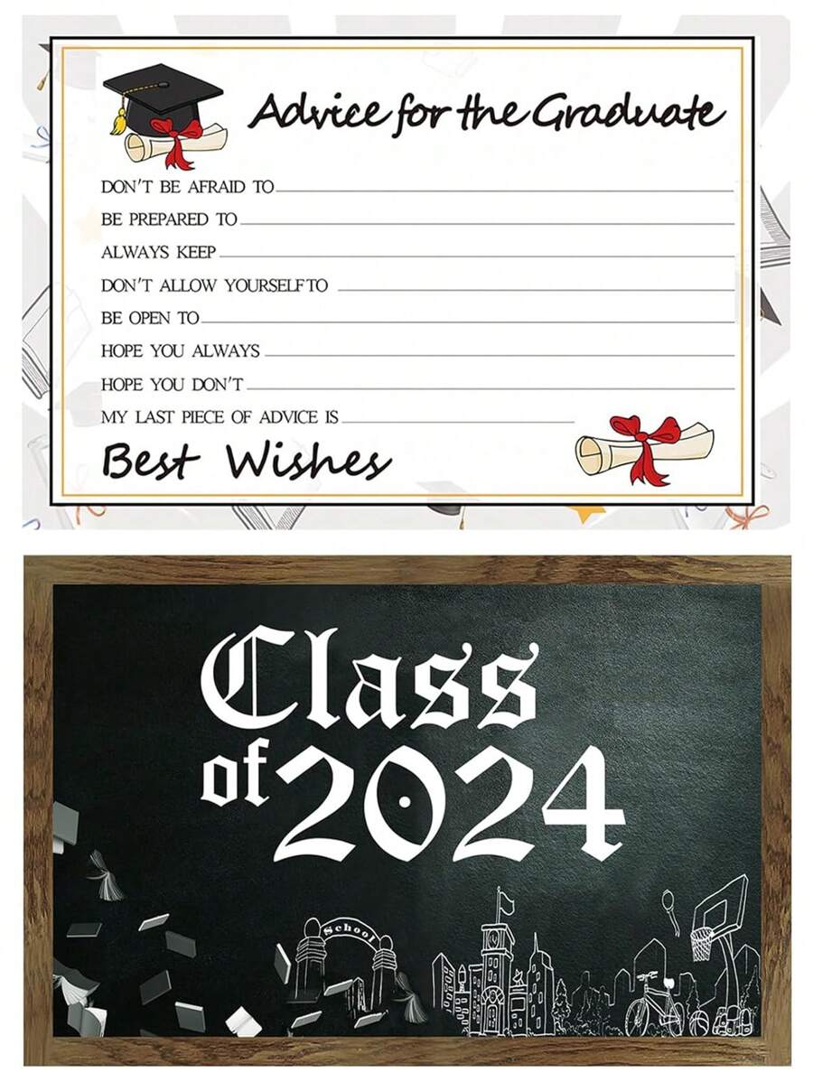 10pcs Graduation Celebration Decorations 2024 Graduation Wish And ...
