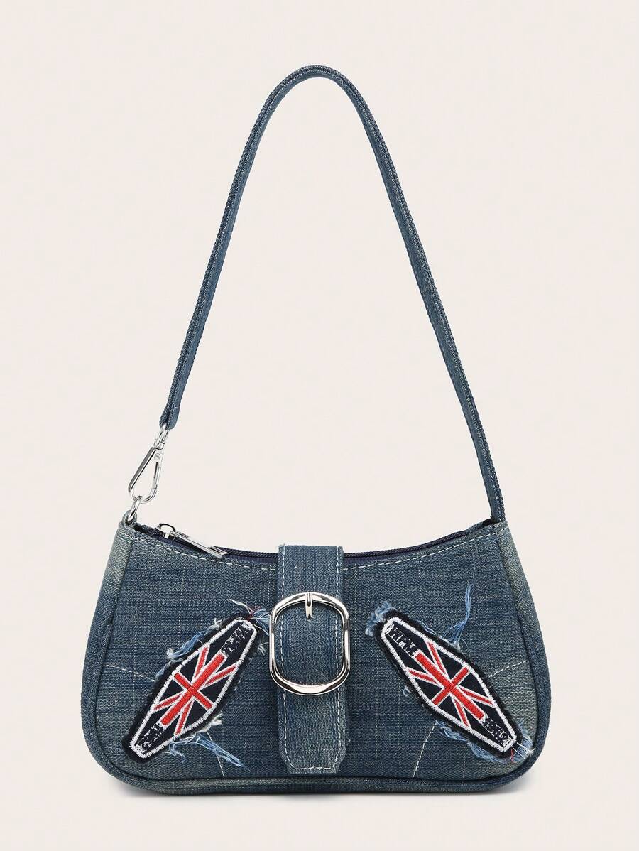 Simple Classic Waterproof Nylon Shoulder Bag | SHEIN USA