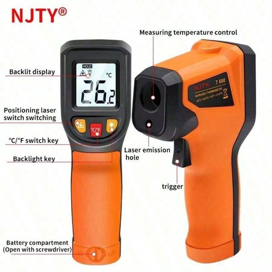 1pc, Temperature Gun, Handheld Heating Temperature Gun For Cooking ...