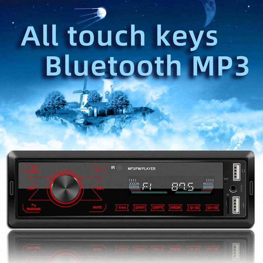 Single DIN Embedded Car Radio Stereo Remote Control Digital Bluetooth ...