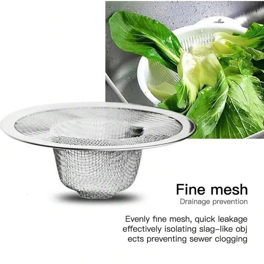 Stainless Steel Bathtub Drain Hair Catcher Stopper Shower Drain Hole