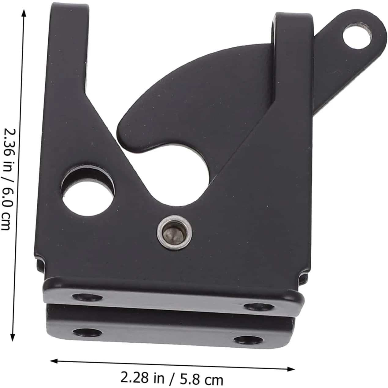 1set Black Carbon Steel Self-Locking Gate Latch With Stainless Steel ...
