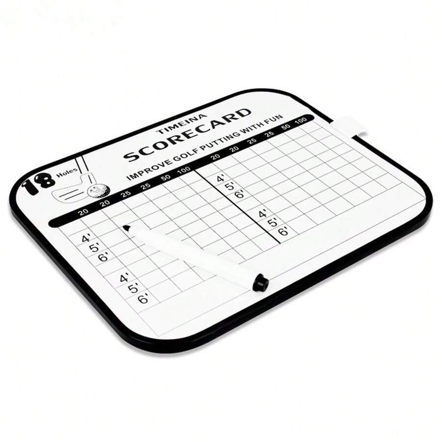 Erasable Golf Score Board, Double-Sided Writable Golf Match Scoreboard ...