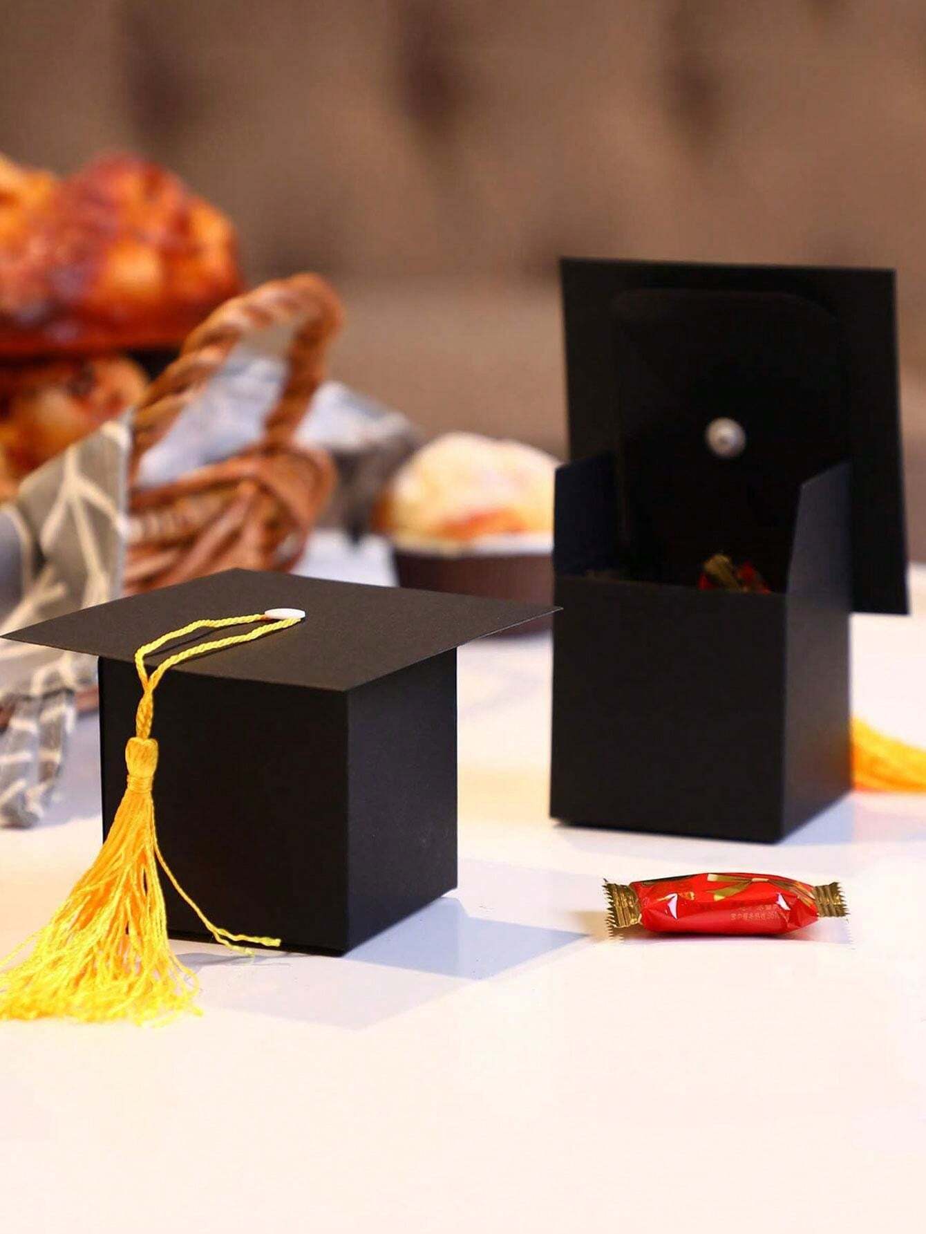 50pcs Graduation Celebration Gift Boxes With Bachelor Cap Design ...