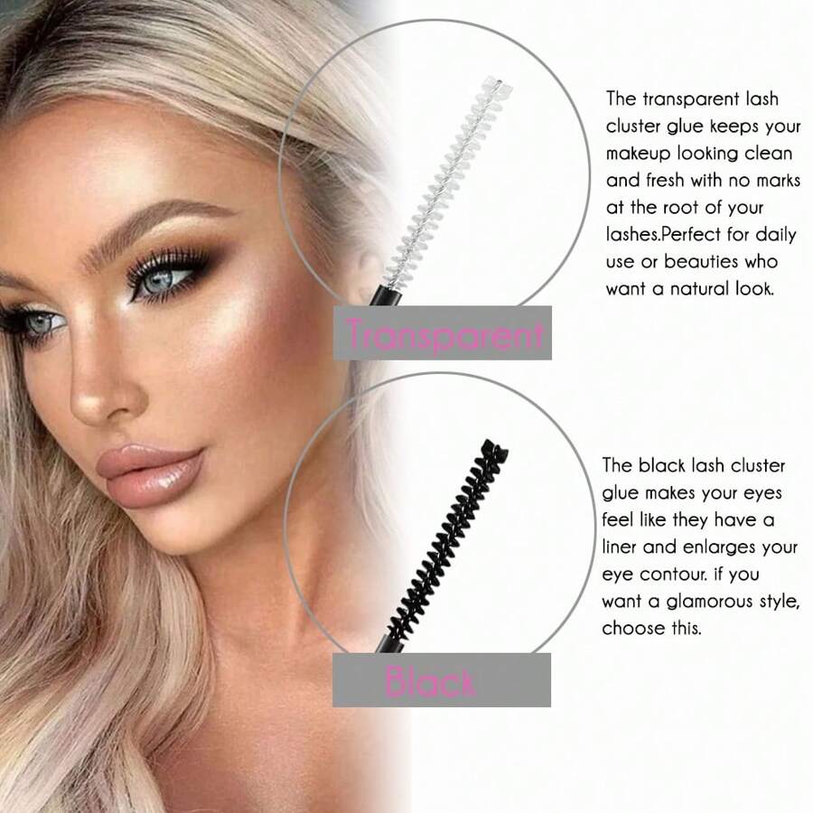 PALM LASHES Cluster Glue 5ml Cluster Lash Glue Black/Transparent Lash ...