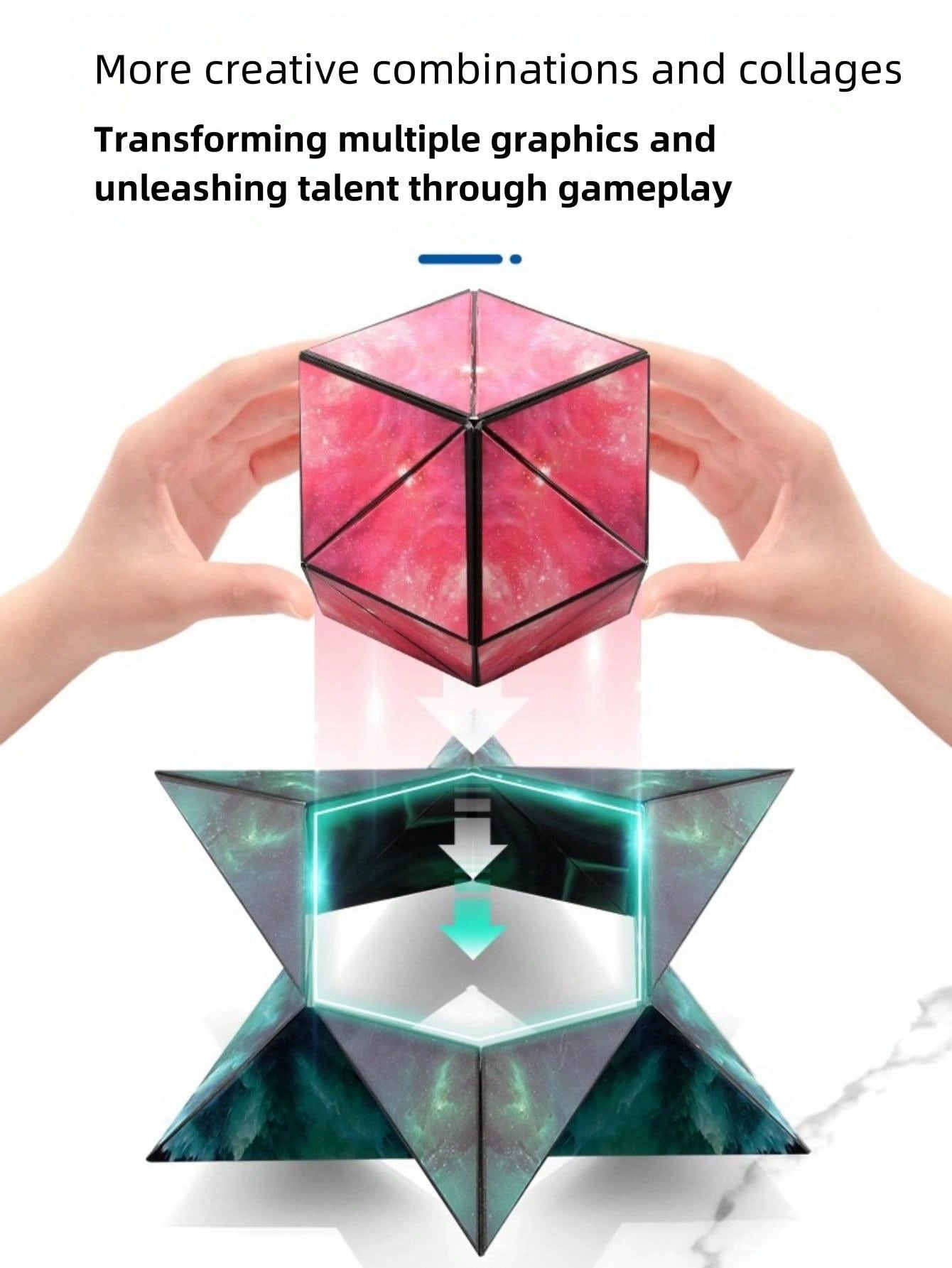3d Stereoscopic Magic Cube Infinite Variations Magnetic Puzzle Game For ...