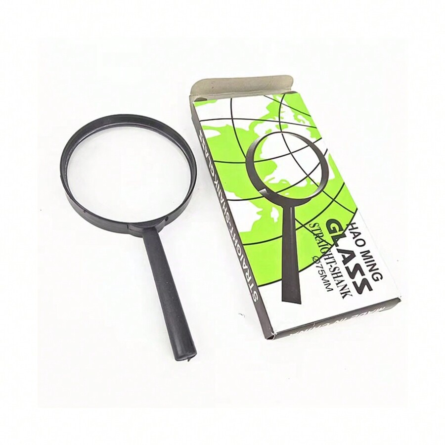 1pc 75mm Portable Handheld Magnifying Glass, Clear Reading Magnifier ...