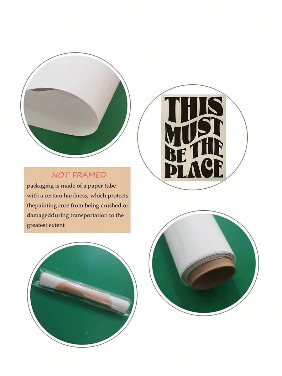 1pc Modern Punctuation & Line & Quote Poster For Bedroom, Living Room ...