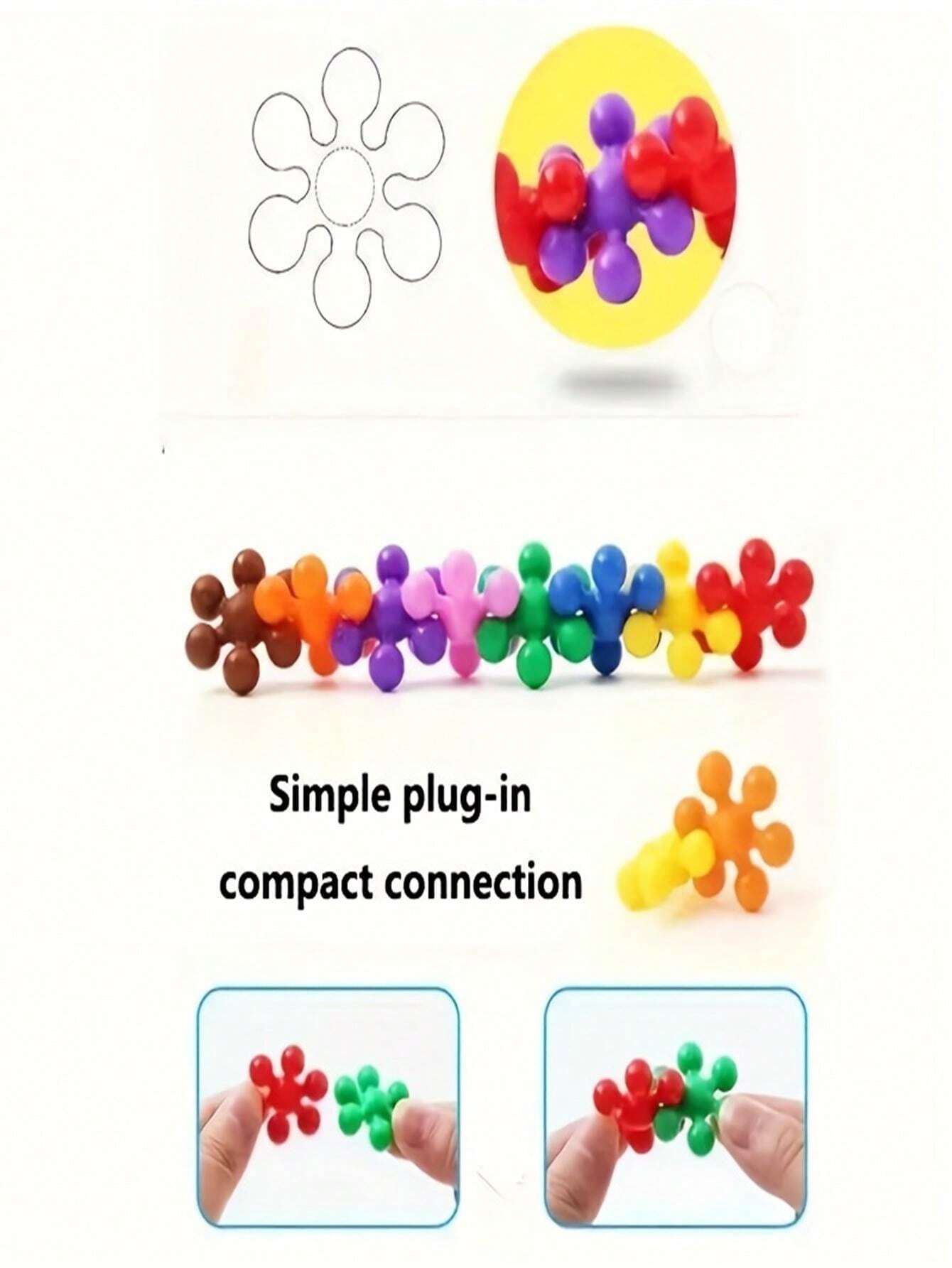 3d Snowflake Building Blocks-Interlocking Diy Puzzle Stem Educational ...