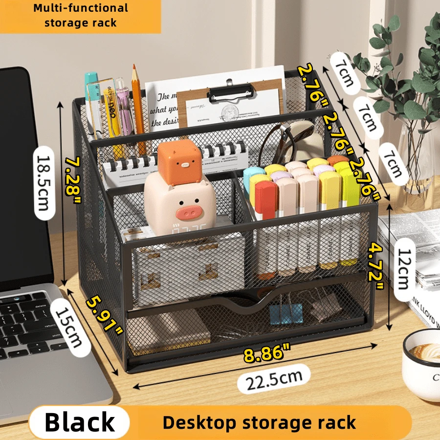 1Pcs Metal Desktop Organizer File Holder Stationery Organizer Metal ...