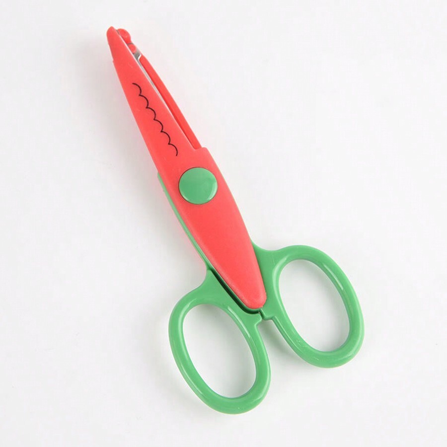 Kids Safe Lace Scissors, Student DIY Photo Album Edging Scissors ...