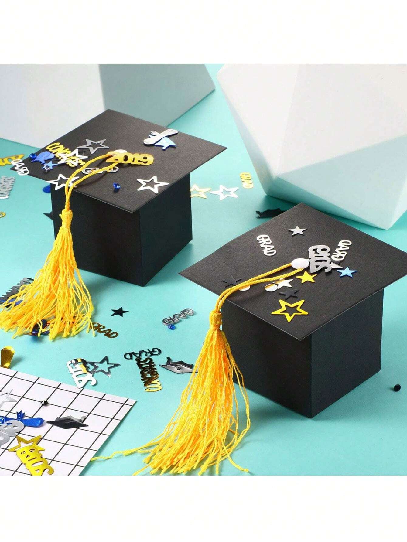 50pcs Graduation Celebration Gift Boxes With Bachelor Cap Design ...