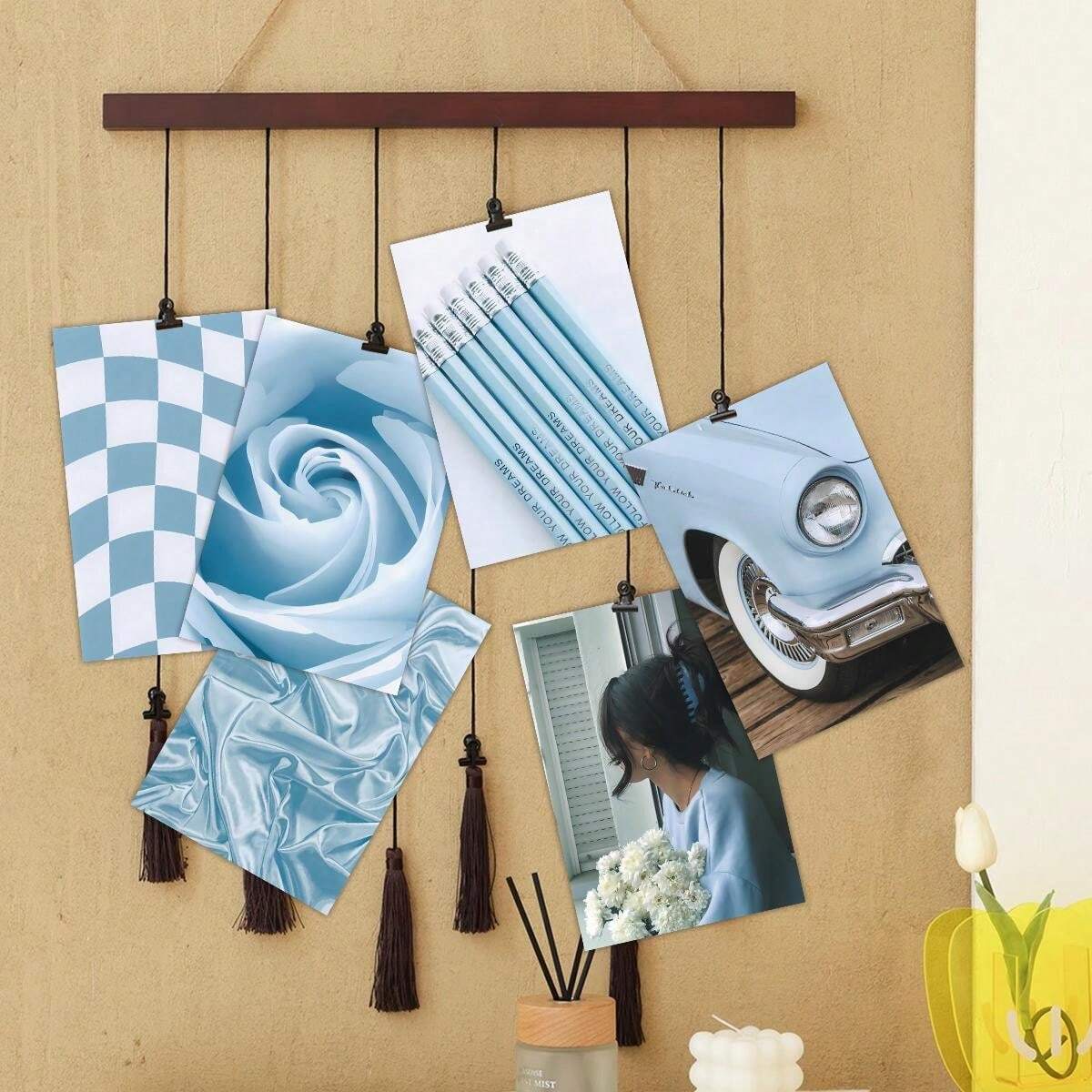 Wall Collage Kit Blue,50 PCS Room Decor Aesthetic Wall Decor, Cute Home ...