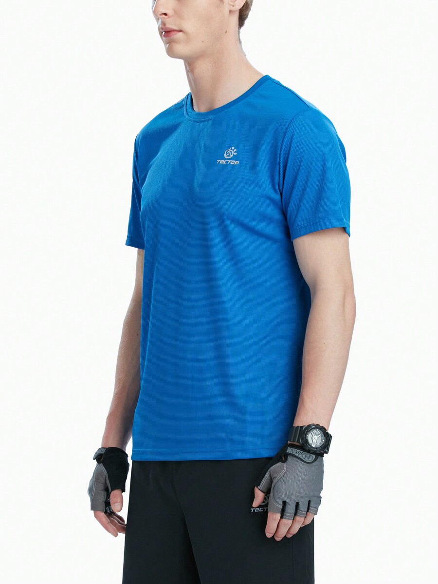 TECTOP Men T-Shirts Quick Dry Short Sleeve Crew Neck Athletic Workout ...