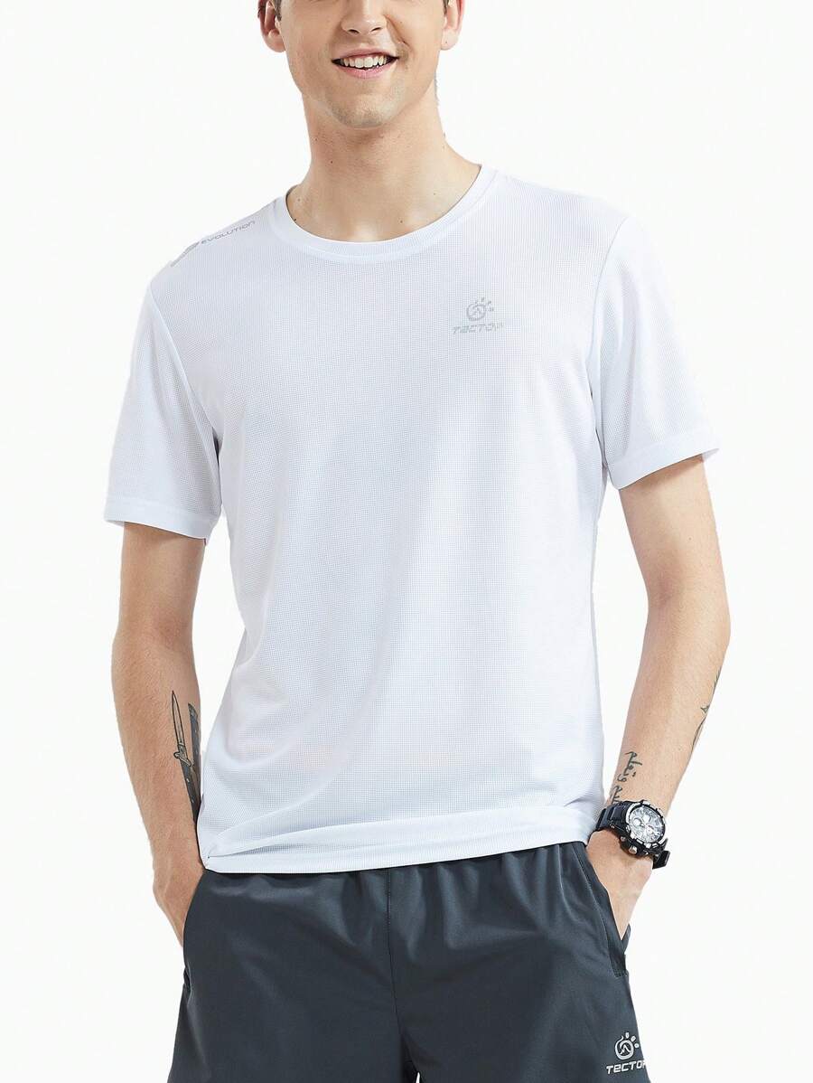 TECTOP Men T-Shirts Quick Dry Short Sleeve Crew Neck Athletic Workout ...