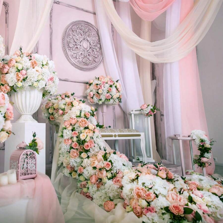 Wedding Arch Draping Fabric, Sheer Backdrop Curtain Tulle Fabric ...