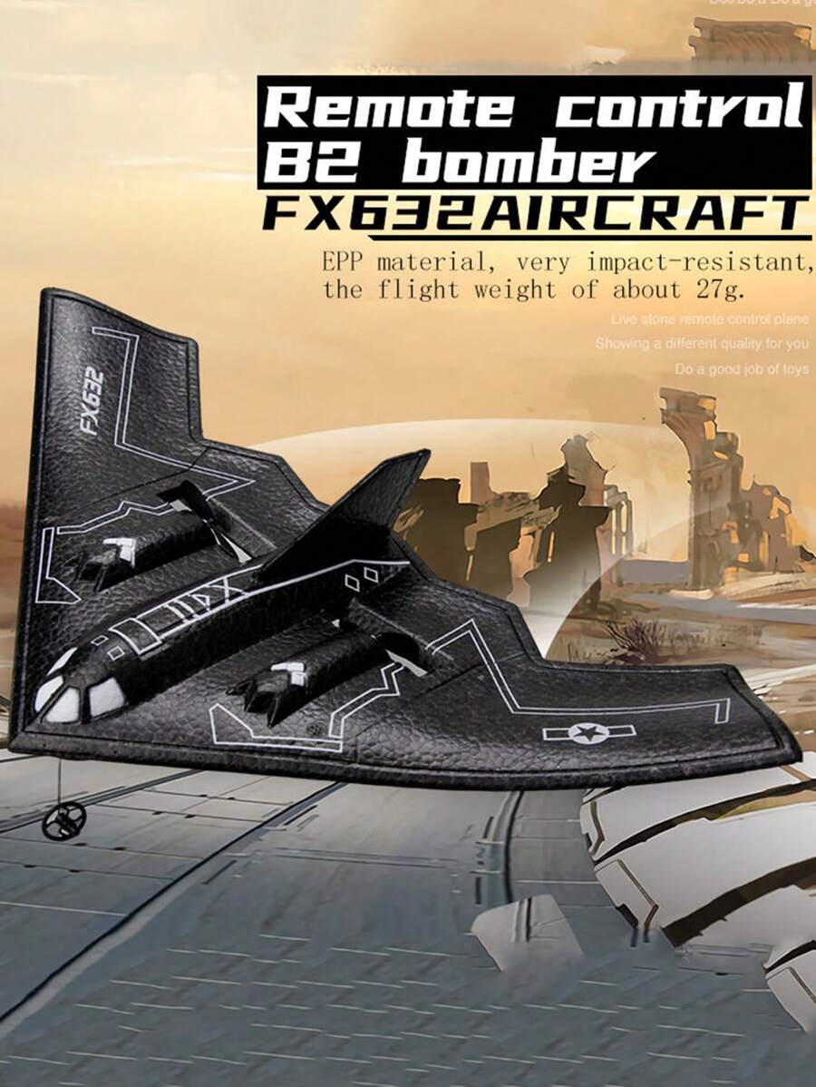 Rechargeable 2.4G Two-Way EPP Remote Control Unmanned FX801 Glider Foam ...