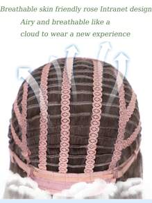 24 Inch Wig Women's New Part Eight Figure Bangs Big Wavy Hair Wig Set ...