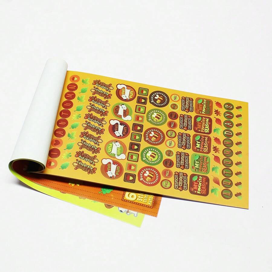 DIY Forest Little Squirrel Family Sticker Book (1 Book, 6 Pages ...