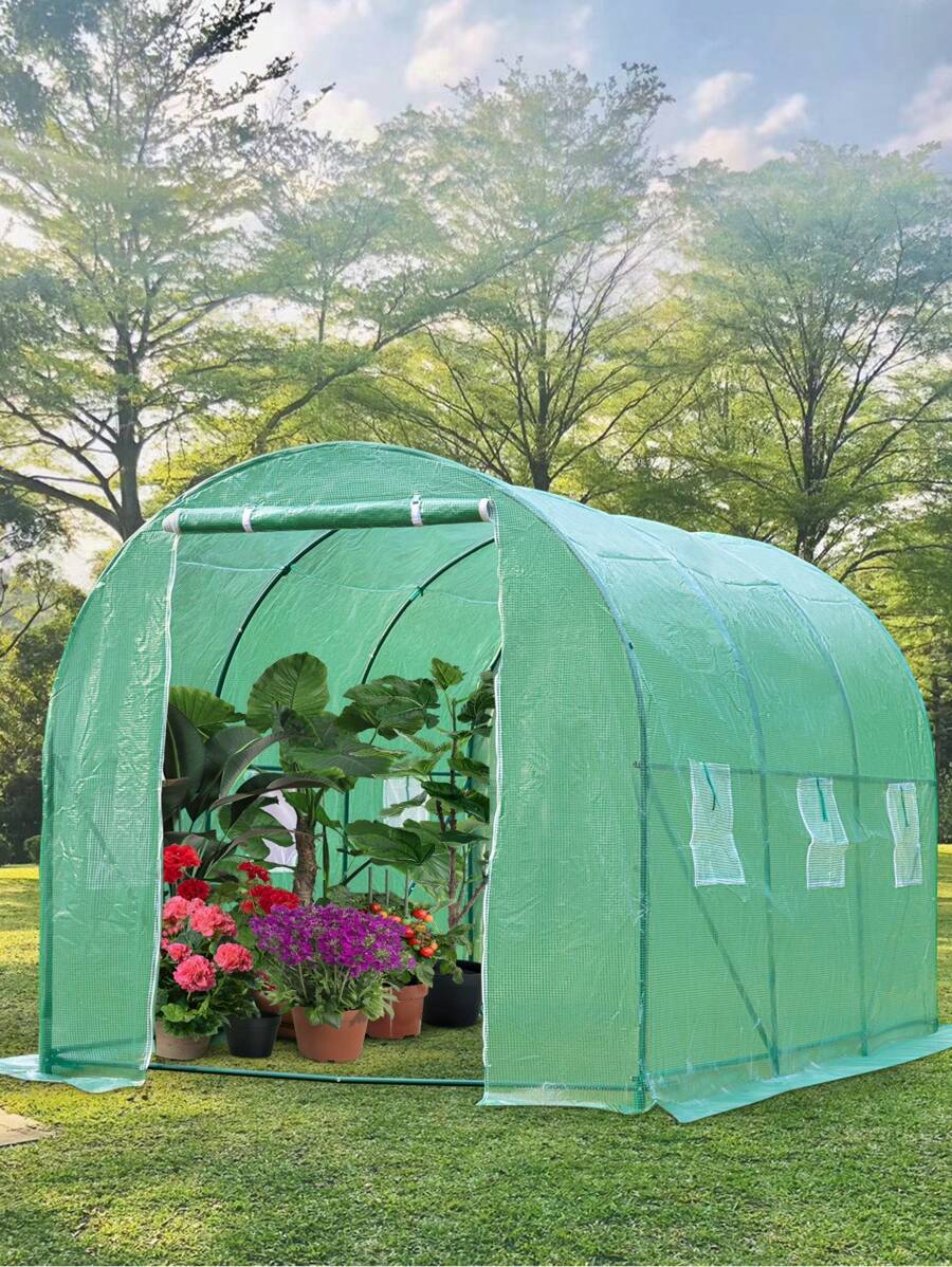 Greenhouse Walk-In Green House Greenhouse Kit With Observation Windows ...