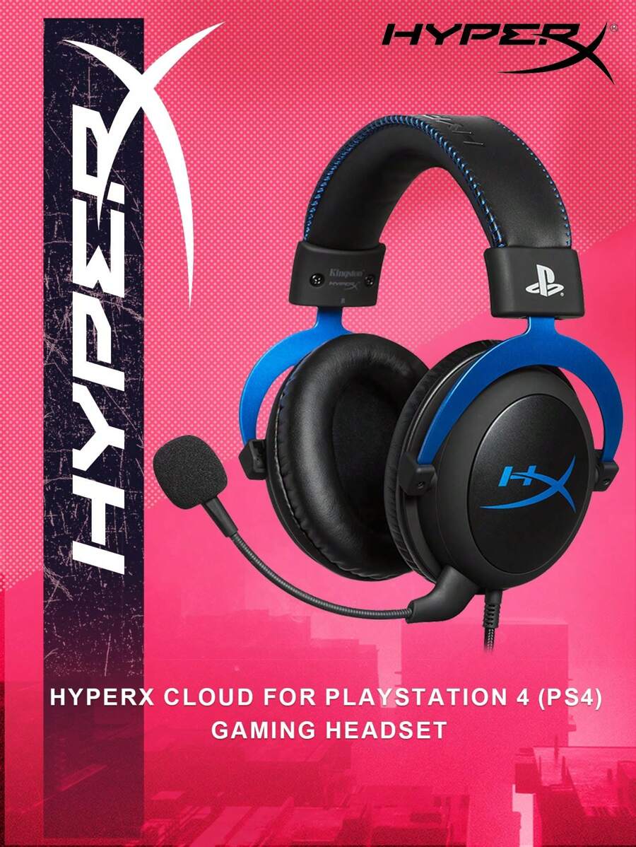 HyperX Cloud Gaming Headset For PS5 And PS4 Built-In Sound Controls HD Noise Reduction Headphone ...