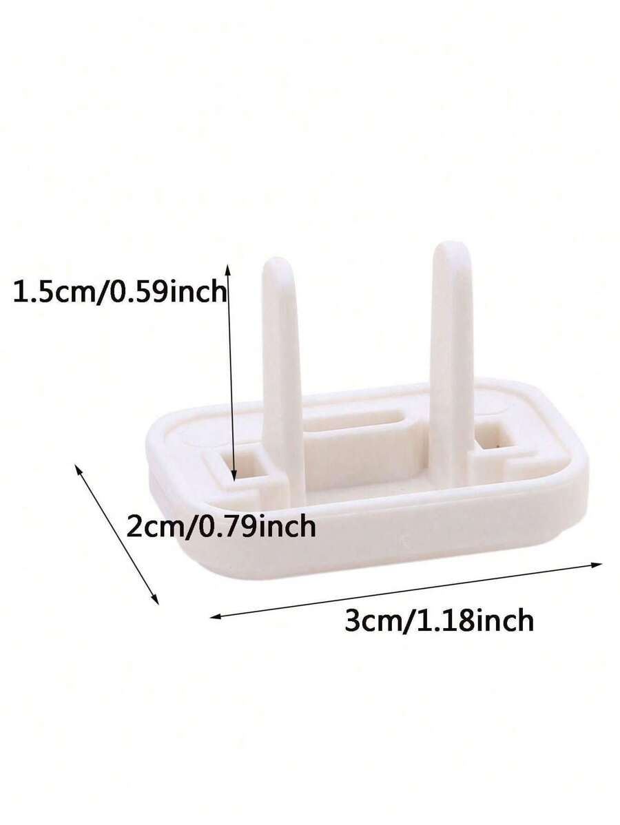 10pcs Anti-Touch Electrical Outlet Protective Cover For 3 Pin Outlet ...