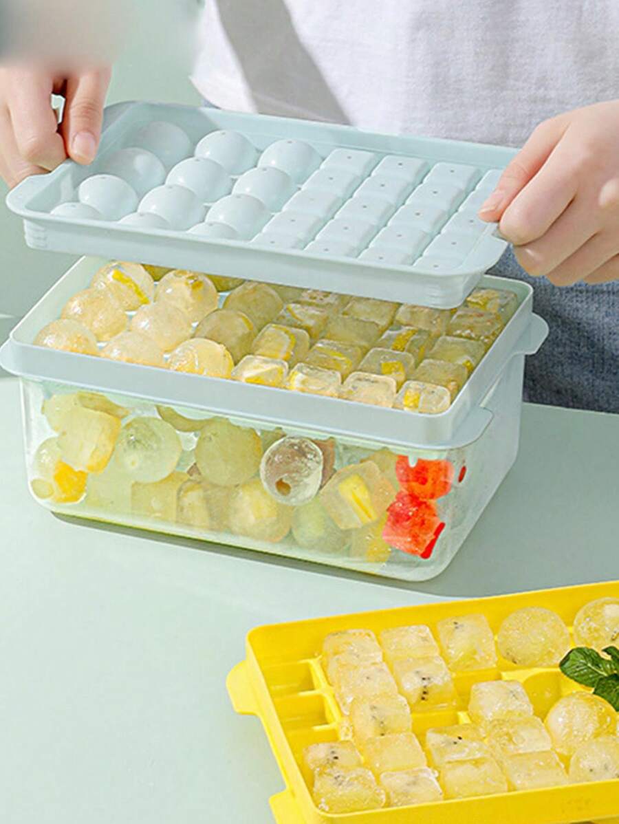Ice Cube Tray With Anti-Overflow Detachable Lid, LFGB Certified, ,69 ...