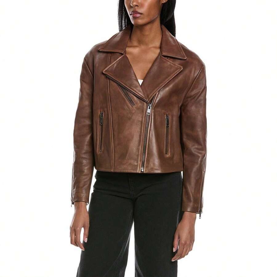Walter Baker Walter Baker Sammy Leather Jacket | SHEIN USA