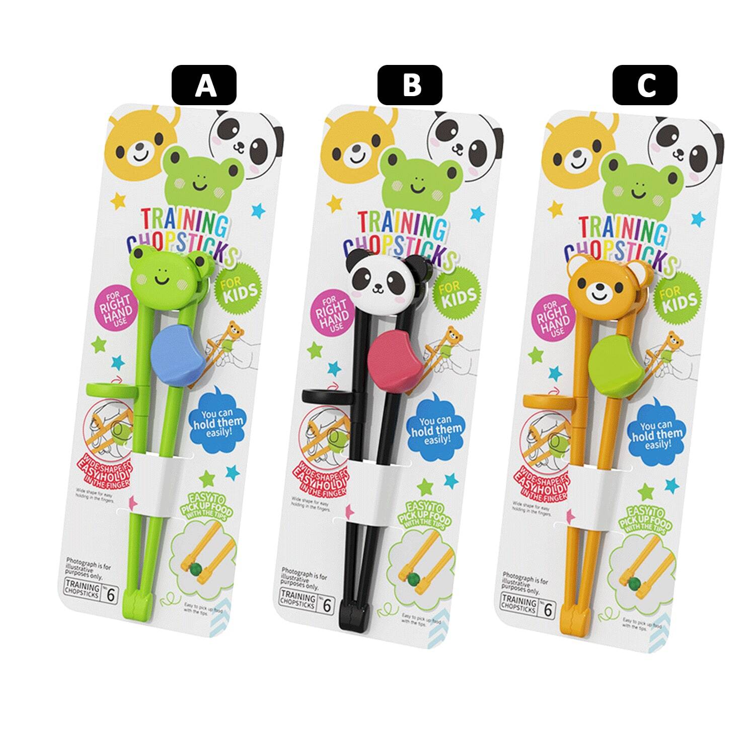 1 Pair Cartoon Panda Training Chopsticks, Suitable For Beginners ...