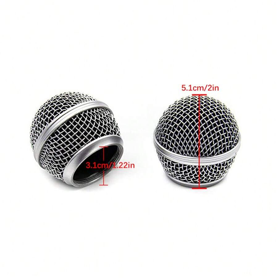 Microphone Grill Ball Head With Inner Foam Mic Grille Cover Replacement ...