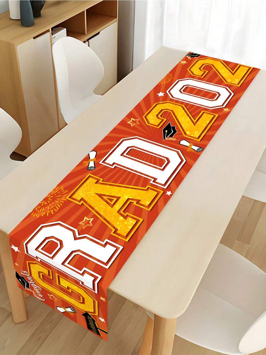 2024 Graduation Table Runner, 1pc Congratulations Graduation, 2024 ...