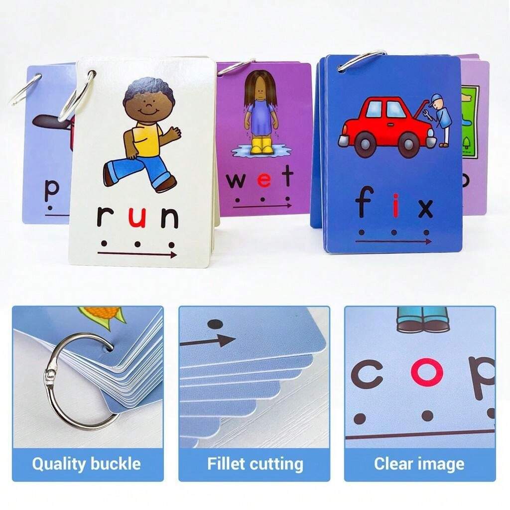 131 Cards CVC Flashcards Short Vowel Word Cards CVC Beginning Phonics ...