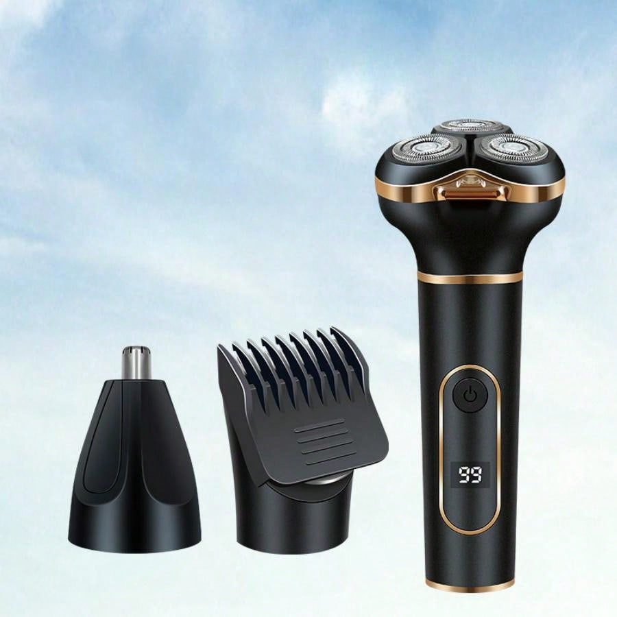 Multi-Functional 3-In-1 Men's Electric Razor - 3 Types Of ...