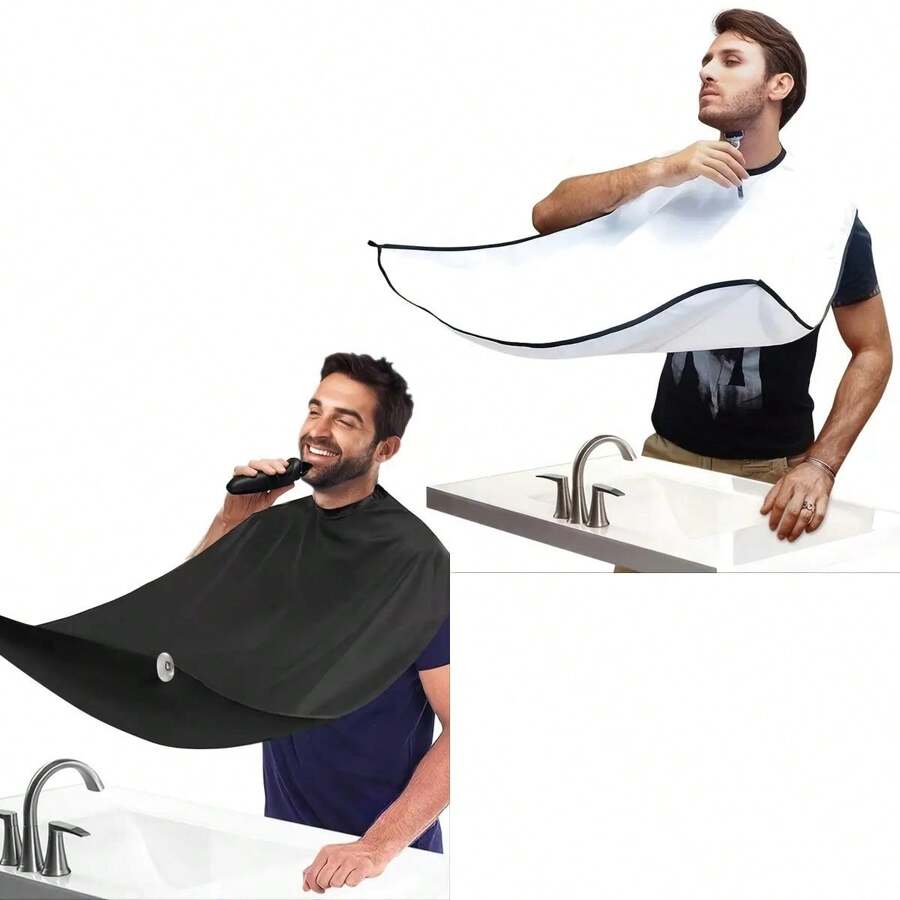 1pc Beard Bib Apron, Beard Hair Catcher For Shaving And Trimming, Non ...